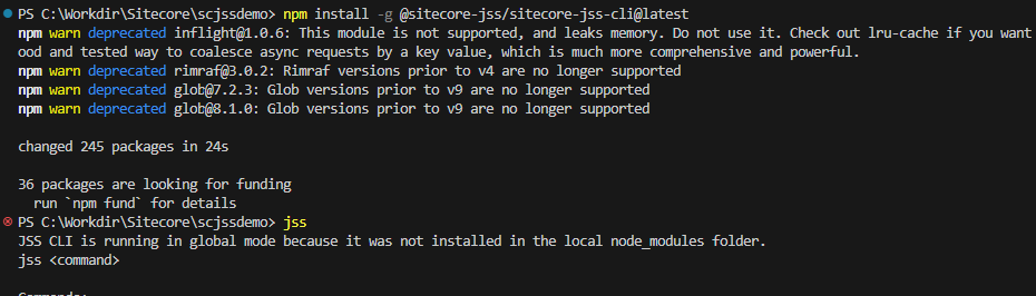 Sitecore JSS Disconnected Mode Development project setup